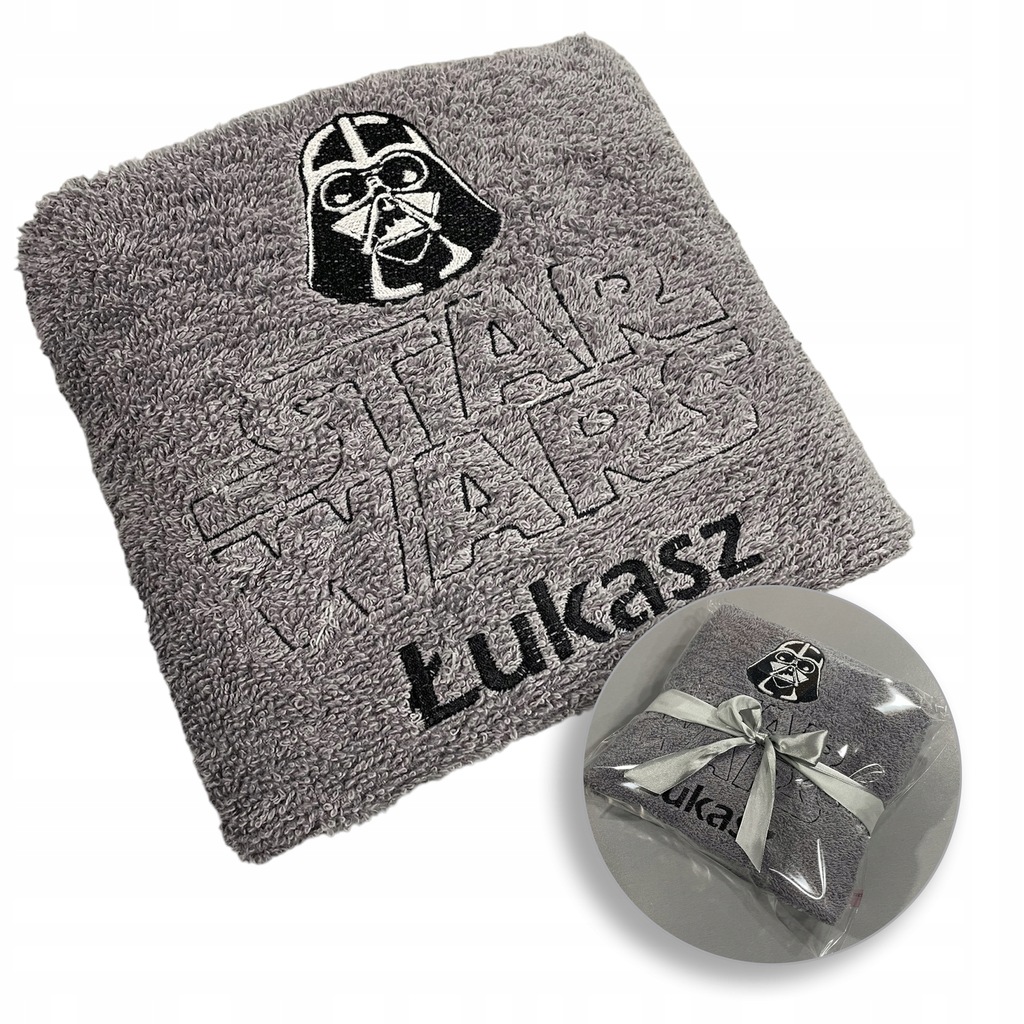 PREZENT RĘCZNIK 500G 50X100 HAFT IMIĘ STAR WARS - 13747971122 ...
