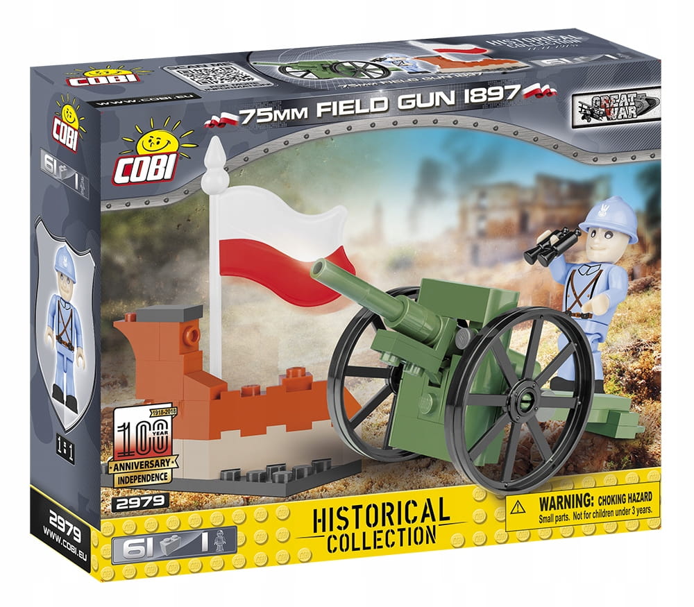 Klocki Cobi Mała Armia francUSka armata polowa 75 - 11784161589 ...