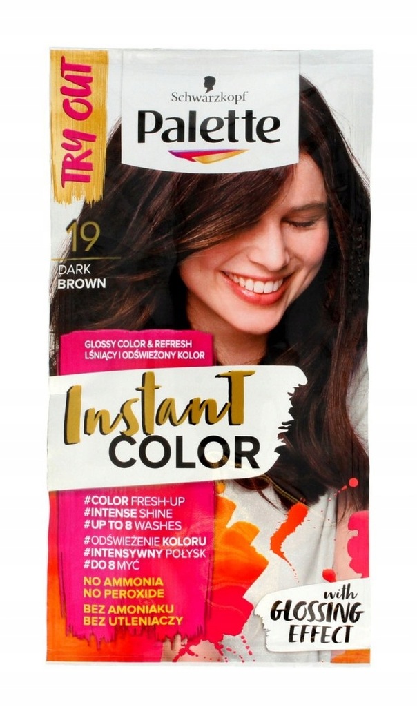 PALETTE INSTANT COLOR SZAMPONETKA KOLORYZUJĄCA CIE - 12573799521 ...