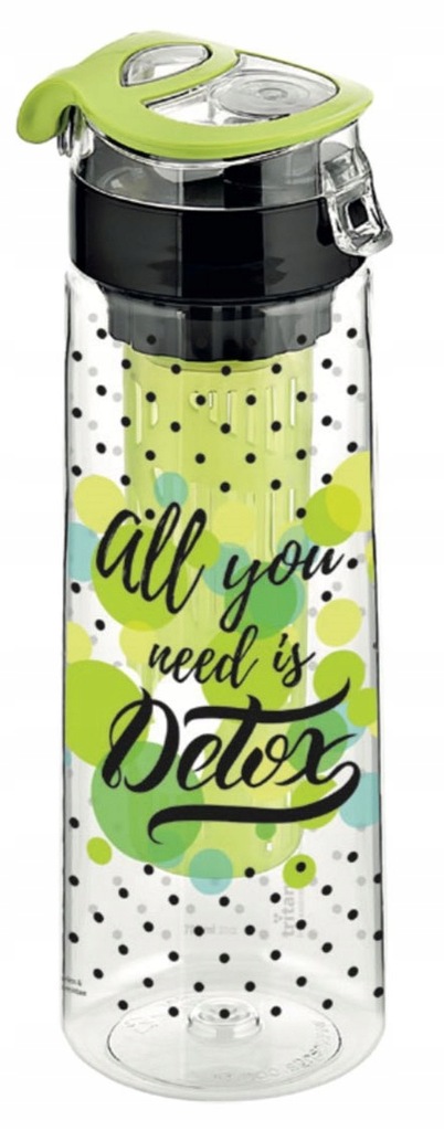 BUTELKA BIDON NA WODĘ Z WKŁADEM NA OWOCE 730ML 838 - 8566990624 - oficjalne archiwum Allegro