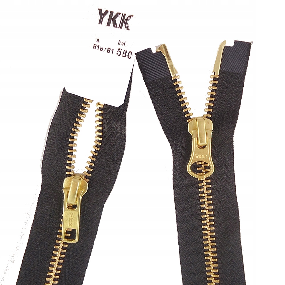 YKK zamek metalowy dwusuwakowy góra dół 90cm - 7858671356 - oficjalne archiwum Allegro