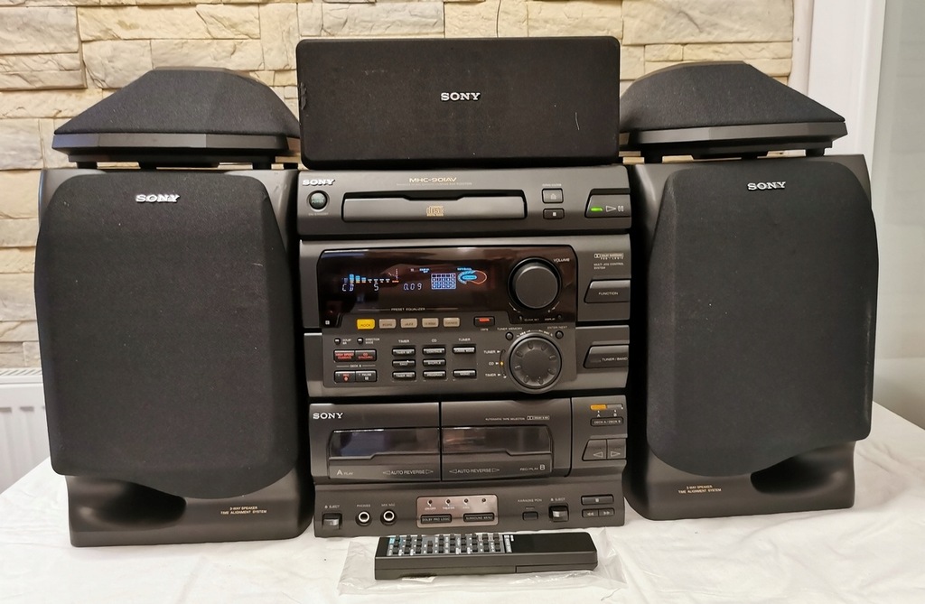 WIEŻA SONY MHC-901AV+KOLUMNY+PILOT SPRAWNA - 15319184233 - oficjalne archiwum Allegro