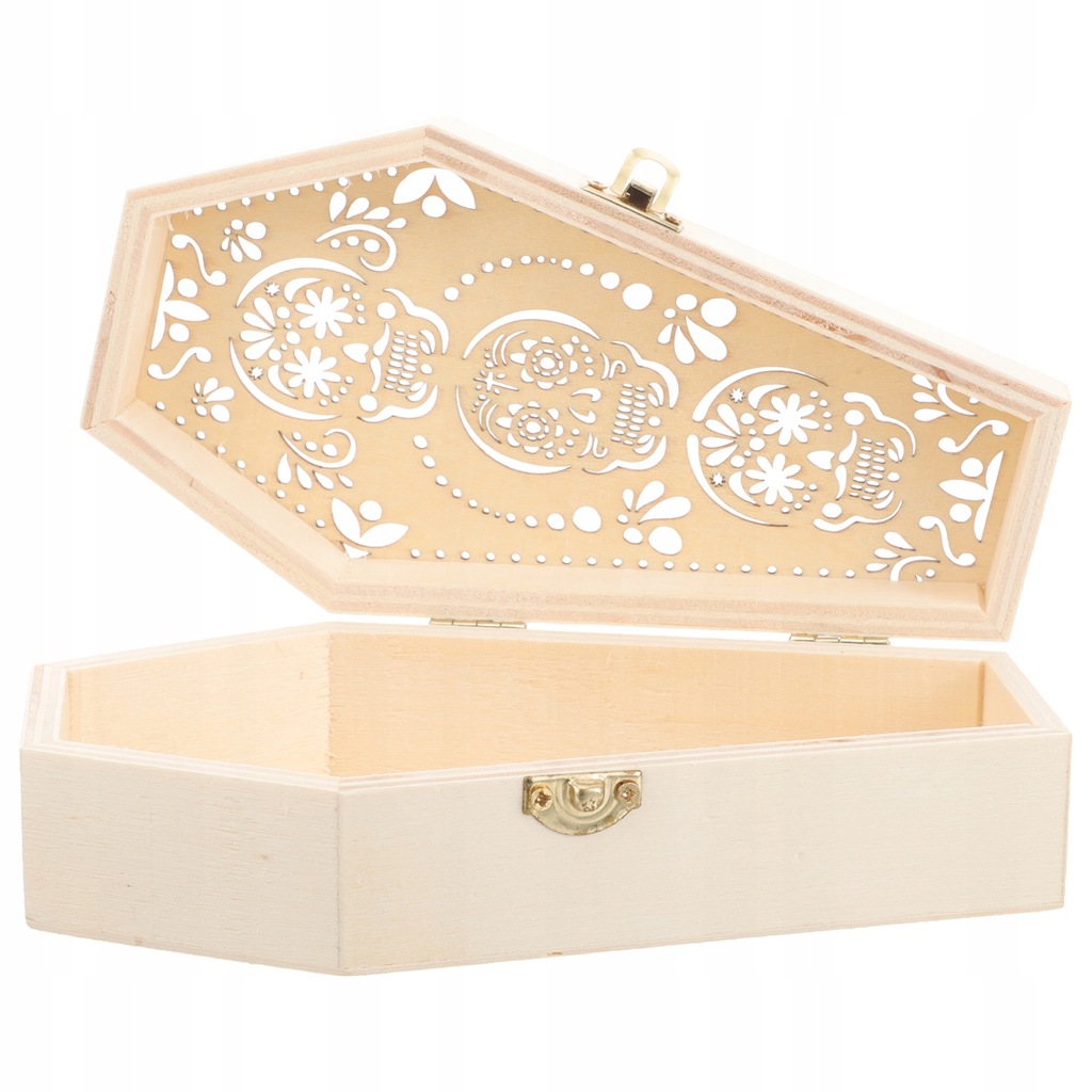 SMALL COFFIN WOODEN BOX HALLOWEEN TREAT BOX PARTY - 14479580250 ...