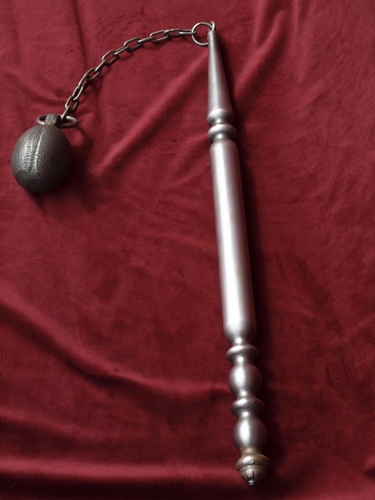 kiścień, korbacz bojowy, broń obuchowa do szabel, unikatowy, duży ...