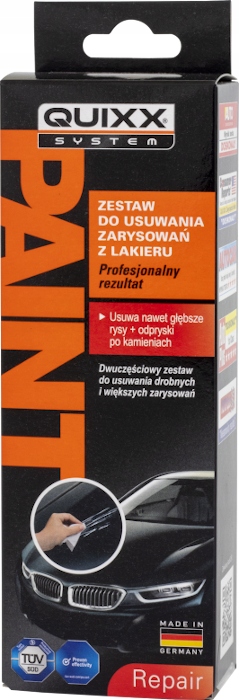 QUIXX zestaw do usuwania zarysowań z lakieru rys - 7646898262 - oficjalne archiwum Allegro