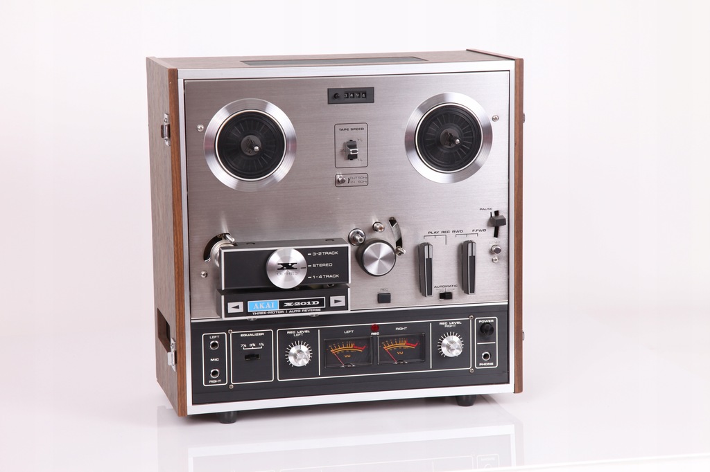 Magnetofon szpulowy AKAI X-201D srebrny - 14064168973 - oficjalne archiwum Allegro