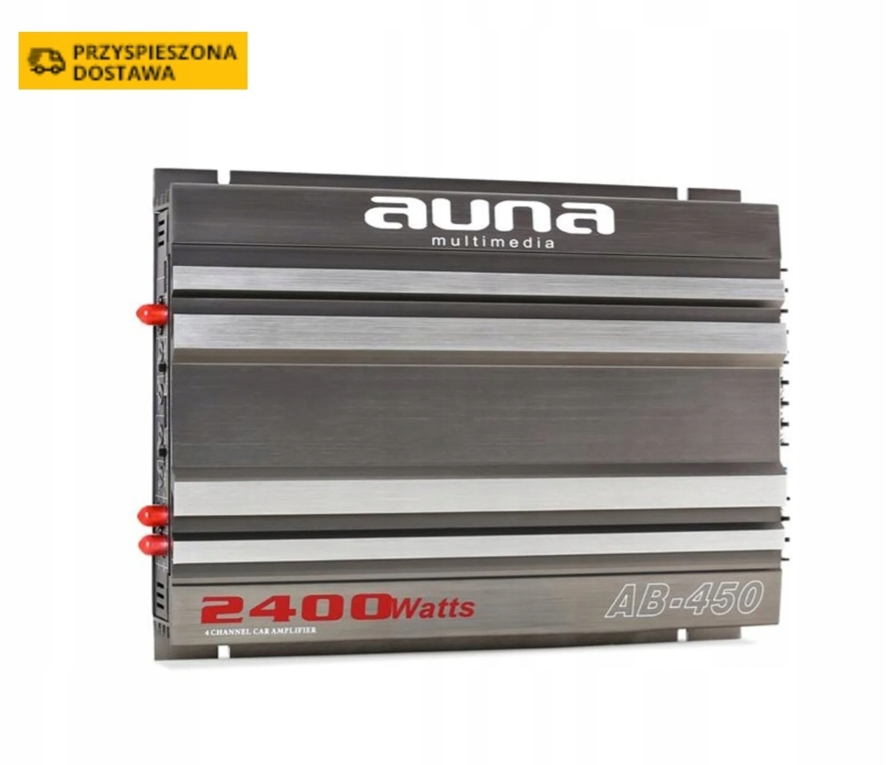 Wzmacniacz samochodowy 4-kanałowy Auna AB-450 - 12590916189 - oficjalne archiwum Allegro