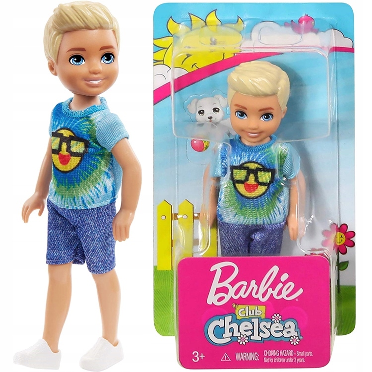 MATTEL LALKA BARBIE CHELSEA KEN CHŁOPIEC BLONDYN - 9080584895 ...