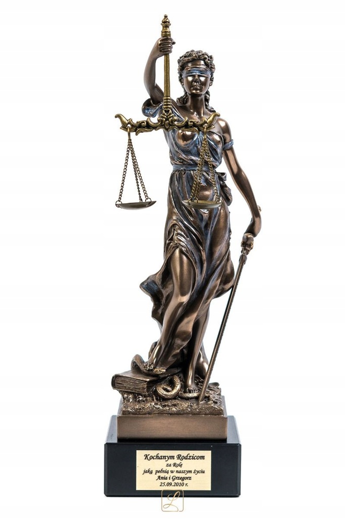 Statuetka TEMIDA Veronese na podstawie z dedykacją - 13927889375 ...