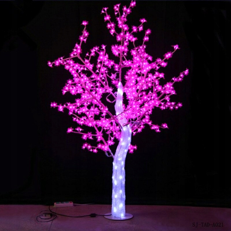 DUŻE ZEWNĘTRZNE DRZEWKO LED AKRYL RÓŻOWY - 12778030274 - oficjalne ...