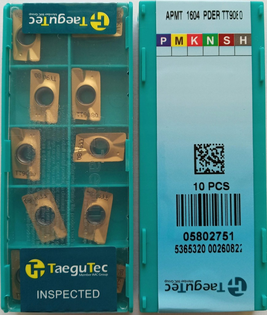 APKT 1604 PDER TT9080 TaeguTec płytki frezerskie - 12428492423 ...