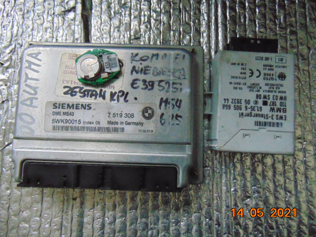 BMW E39 E46 M54 MS43 KOMPUTER SILNIK sterownik EWS - 10724020288 - oficjalne archiwum Allegro