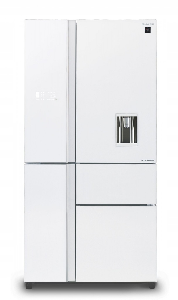 LODÓWKA SBS SHARP SJ-WX830A-WH Biała kostkarka - 11948225414 - oficjalne archiwum Allegro