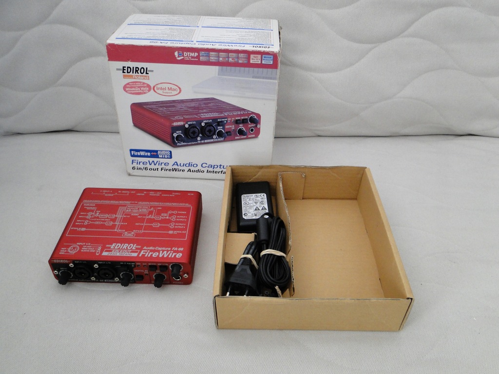 INTERFEJS AUDIO MIDI FIREWEIRE ROLAND EDIROL FA-66 - 11981886119 ...