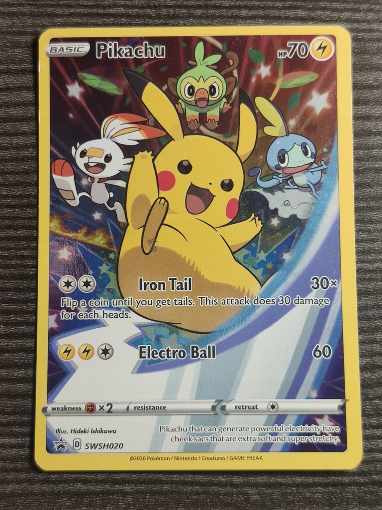 Karta Pokemon Pikachu (SWSH 020) - 10958170314 - oficjalne archiwum Allegro