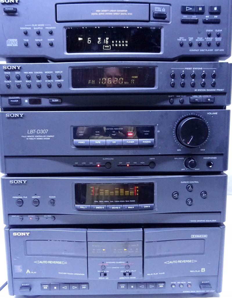 wieża Sony Hifi lbt-d307 PS-lx49p+CD odtwarzacz CDP M 33 - 14457580403 ...