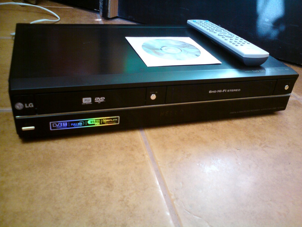 LG RCT699H nagrywarka recorder combo 2w1 DVD + VHS video pilot HDMI PL ...