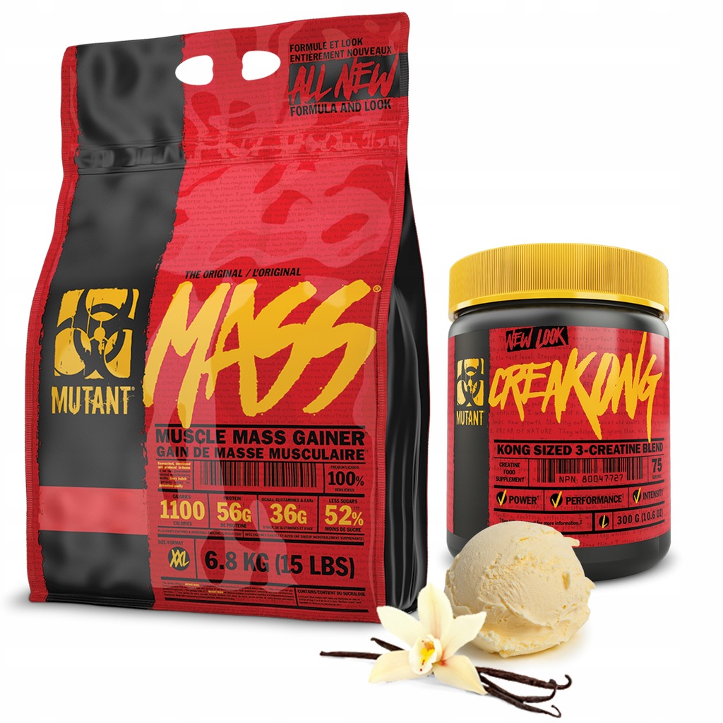 Купить MUTANT MASS 6800g CREAKONG 300g GAINER CREATINE: отзывы, фото и ...