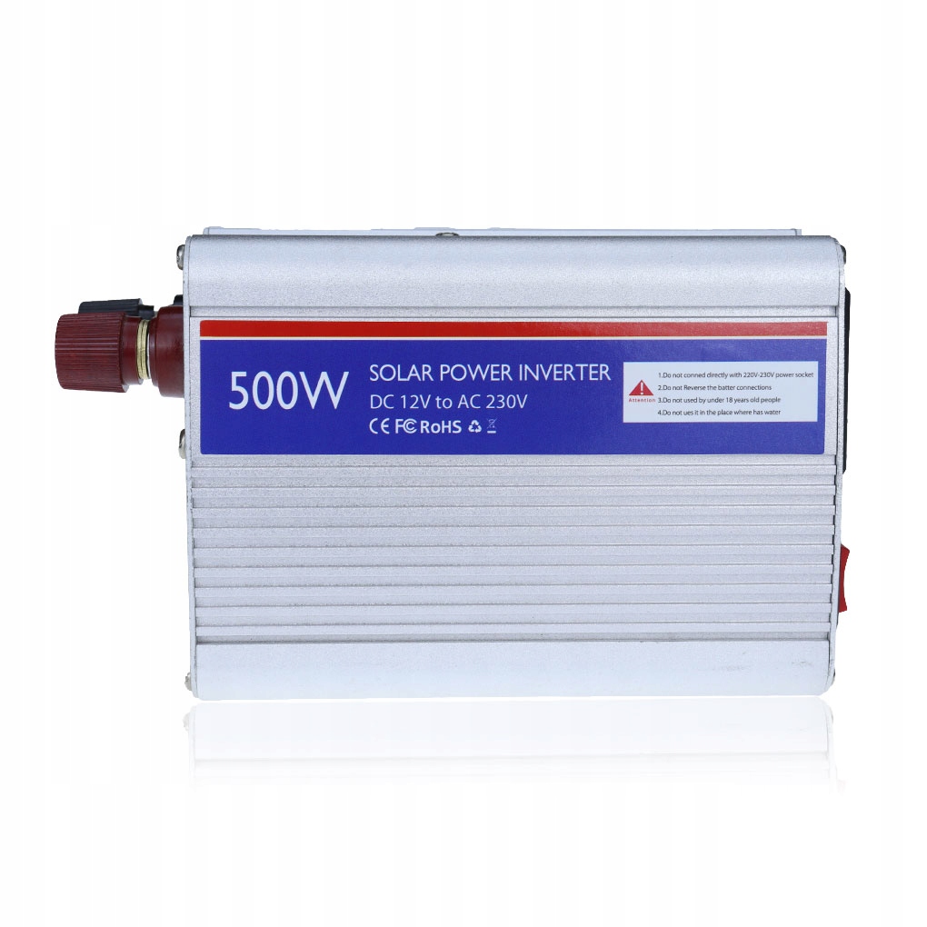 Falownik sinusoidalny 500W DC 12V na AC 230V - 12869633583 - oficjalne archiwum Allegro