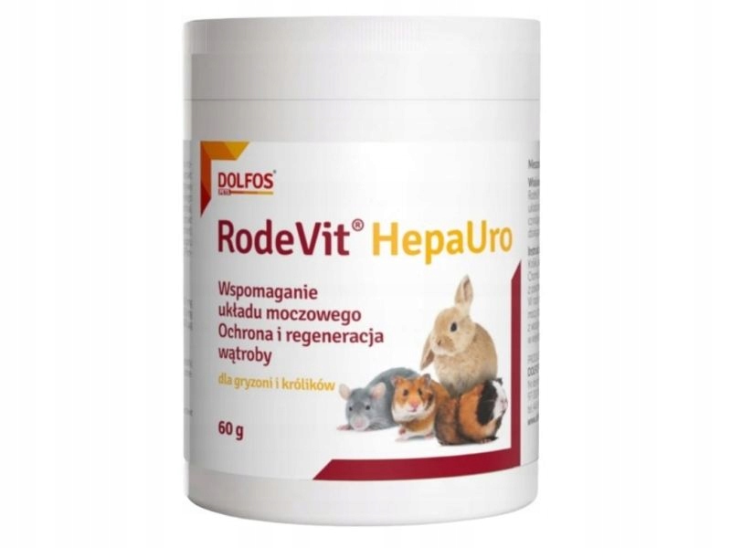 RODEVIT HEPA URO 60G, regeneracja u.moczowego i wątroby u królików ...