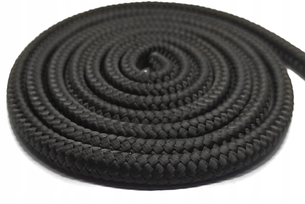 Sznur czarny pleciony. Lina polipropylenowa 14mm - 11898799196 - oficjalne archiwum Allegro