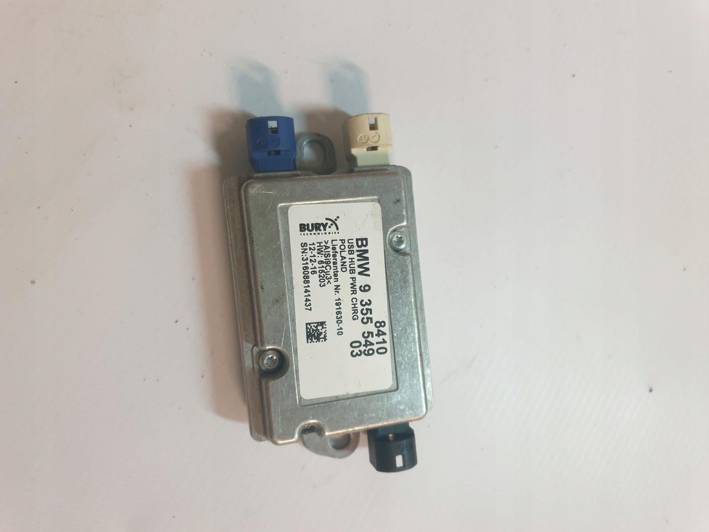 MODUŁ HUB USB BMW F20 F30 F31 F32 G30 G11 9355549 - 11544102414 ...