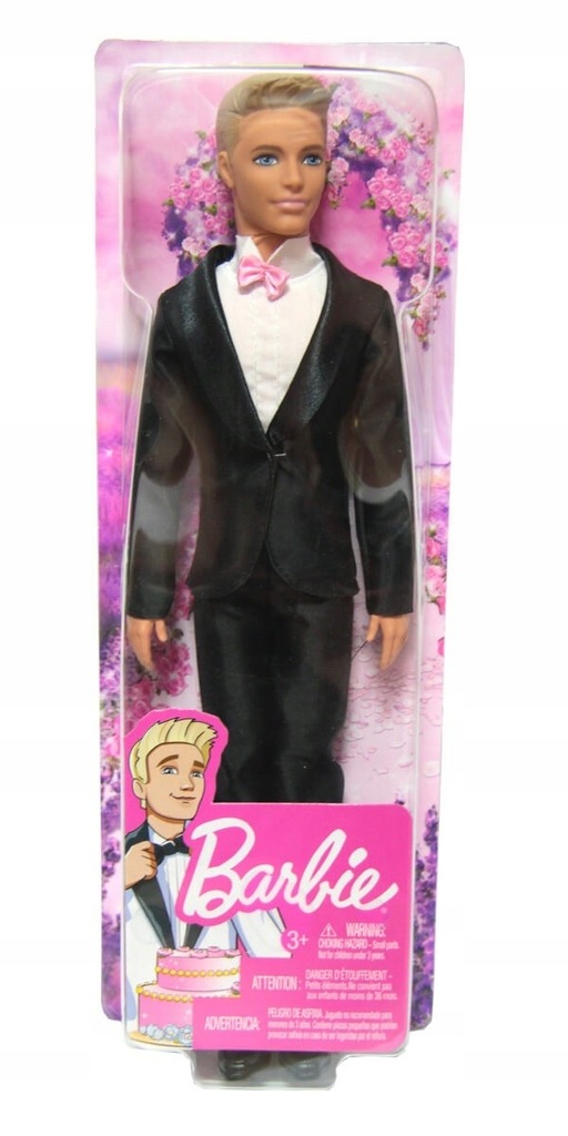 Barbie - Lalka Ken Pan Młody DVP39 - 14604211437 - oficjalne archiwum Allegro