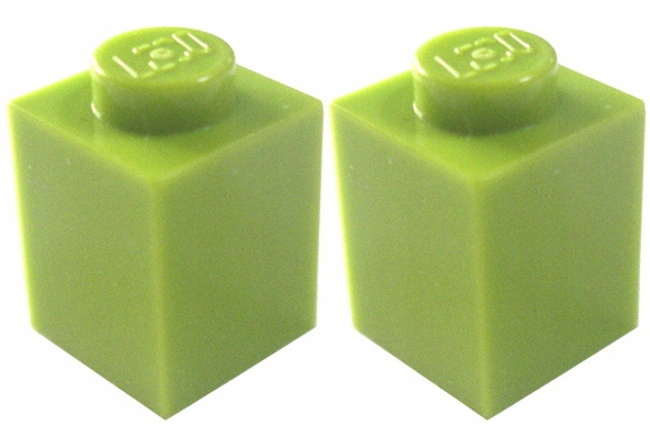 LEGO 3005 KLOCEK klocki 1x1 limonka - 2 szt - 8596564423 - oficjalne archiwum Allegro