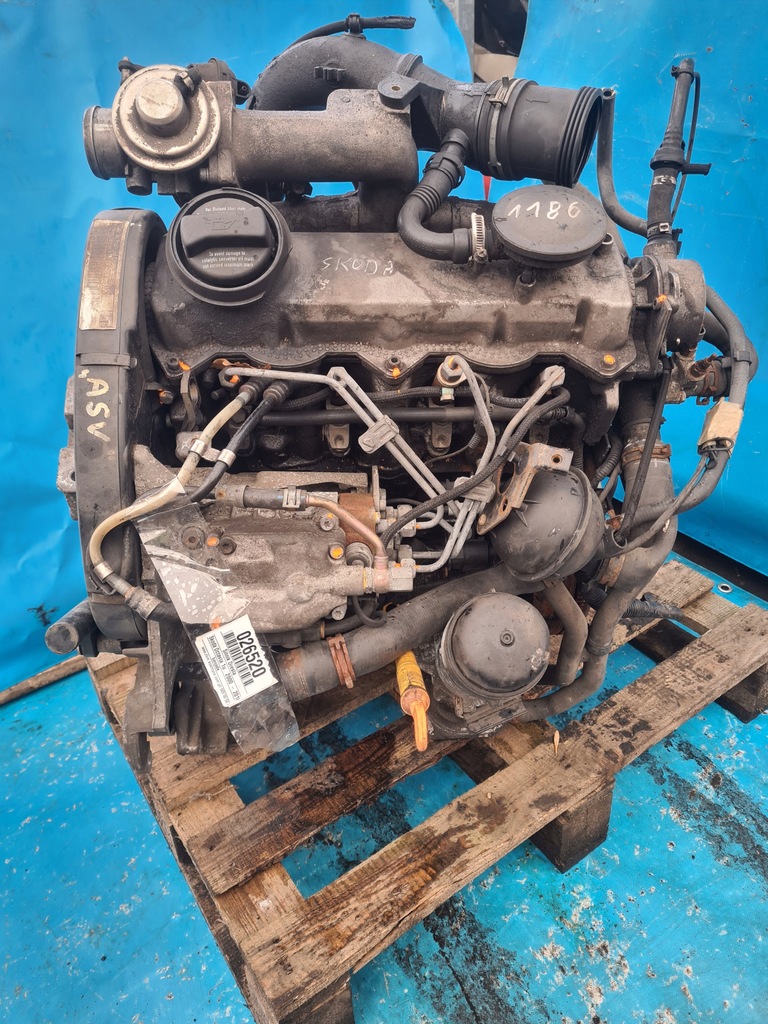 SILNIK KOMPLETNY SKODA VW ASV 1.9 TDI 110KM - 13136793258 - oficjalne ...