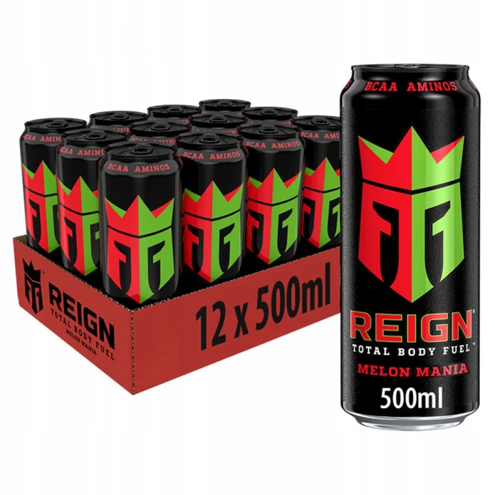 REIGN ENERGY Melon Mania Napój Energetyk 500ml x12 - 12233181877 ...
