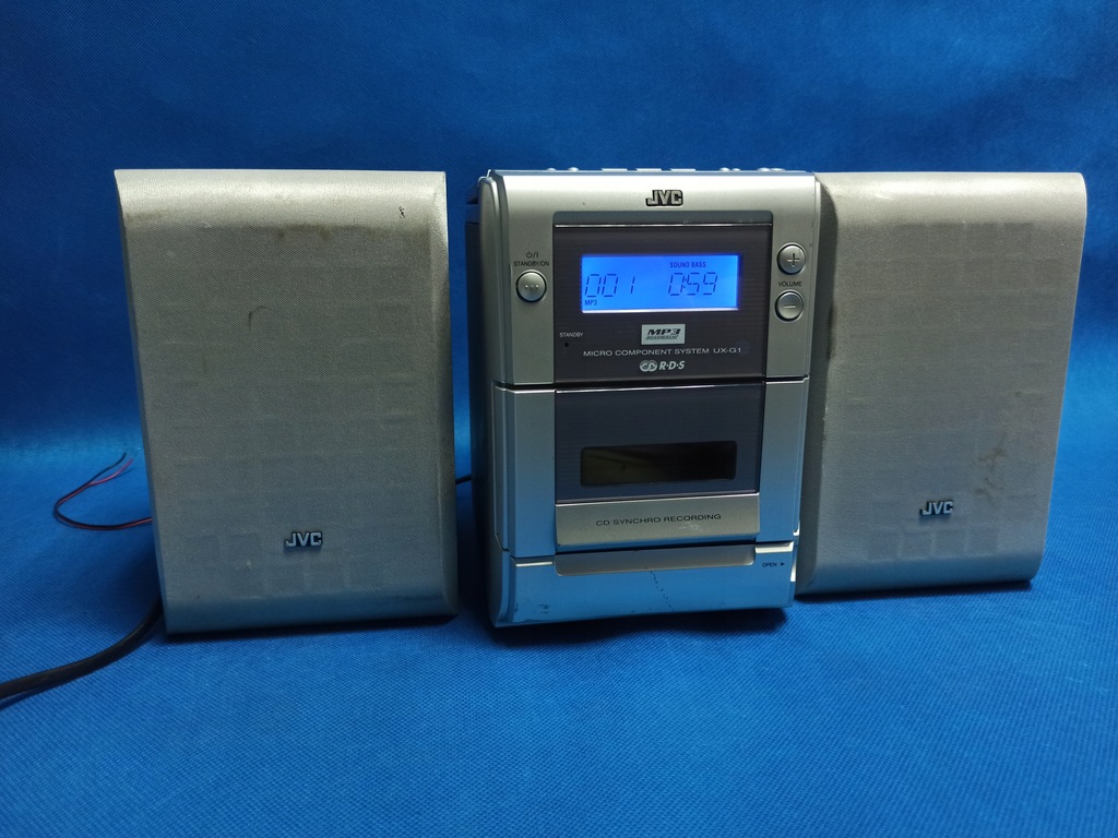 Wieża JVC UX-G1 / CD/ MP3 / TAPE / RDS / FM - 9501104947 - oficjalne archiwum Allegro
