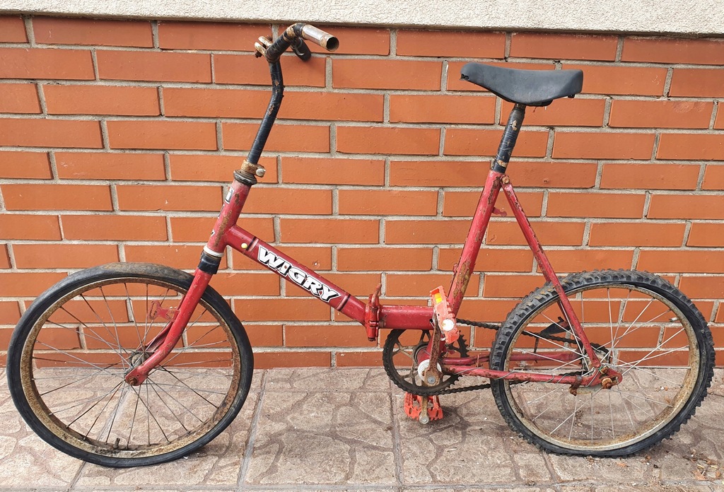 Stary rower Wigry polski składak retro zabytek - 10937863816 ...