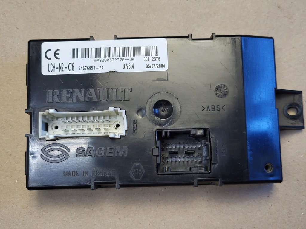 MODUŁ UCH STEROWNIK SKRZYNKA RENAULT KANGOO I LIFT 1.5 DCI OE EU UCH-N2-X76 - 15463312875 ...