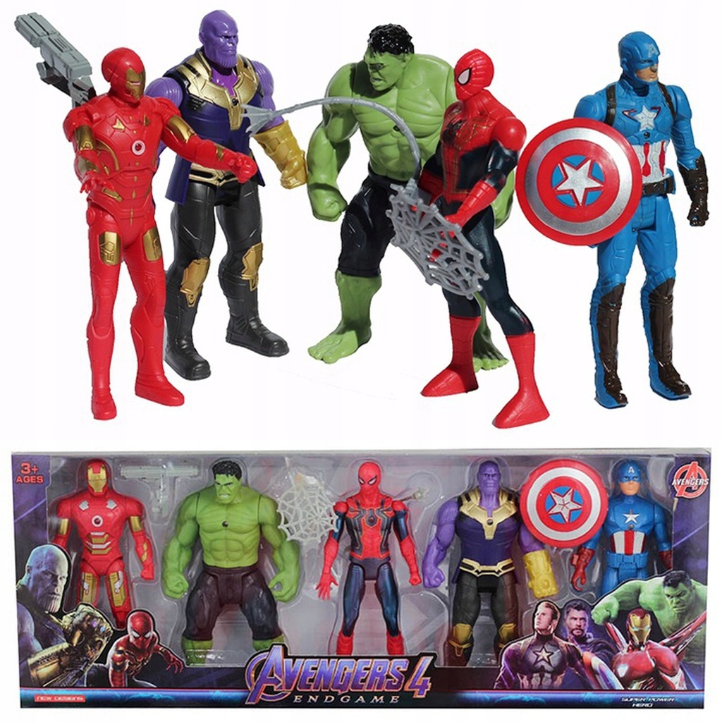 ZESTAW 5 FIGUREK AVENGERS SPIDERMAN HULK IRON MAN - 11430785771 ... ZESTAW 5 FIGUREK AVENGERS SPIDERMAN HULK IRON MAN - 11430785771 ...