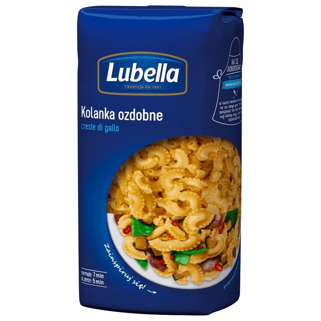 Lubella Makaron KOLANKA Ozdobne 500g - 11507585525 - oficjalne archiwum ...