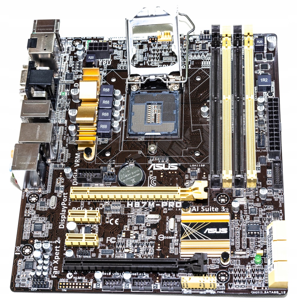 Płyta główna Asus H87M-PRO DDR3 LGA1150 Micro ATX - 11689025276 ...