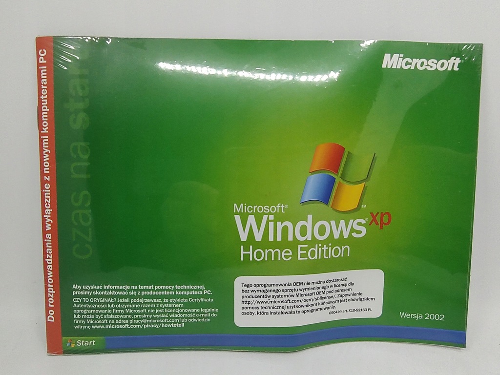 MICROSOFT Windows XP Home EDITION NOWY System - 12983039494 - oficjalne ...