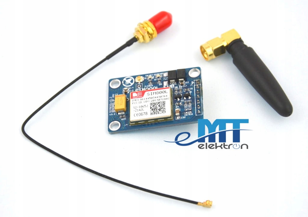 Moduł GSM GPRS SMS SIM800L + antena ARDUINO SIMCOM - 13600685677 ...