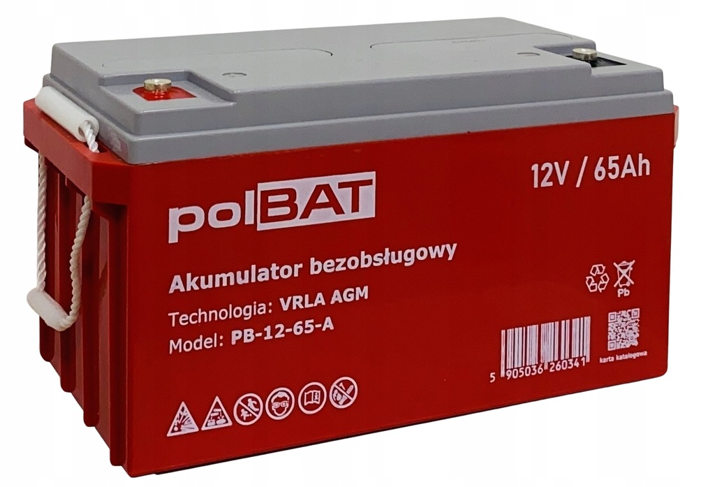 AKUMULATOR BEZOBSŁUGOWY VRLA AGM 12V 65Ah UPS - 14000141460 - oficjalne archiwum Allegro