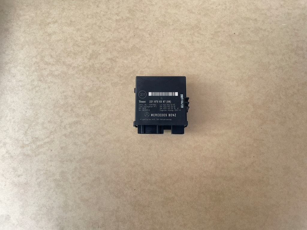MODUŁ STEROWNIK KLAPY 2218706387 MERCEDES W216 W221 - 15084829355 ...