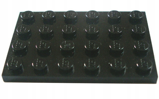 LEGO 3032 PŁYTKA 4x6 czarny - 12782401376 - oficjalne archiwum Allegro