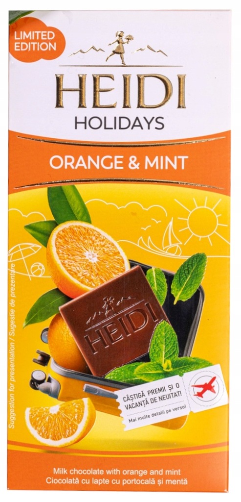 HEIDI HOLIDAYS Orange & Mint szwajcarska czekolada - 13366693476 ...
