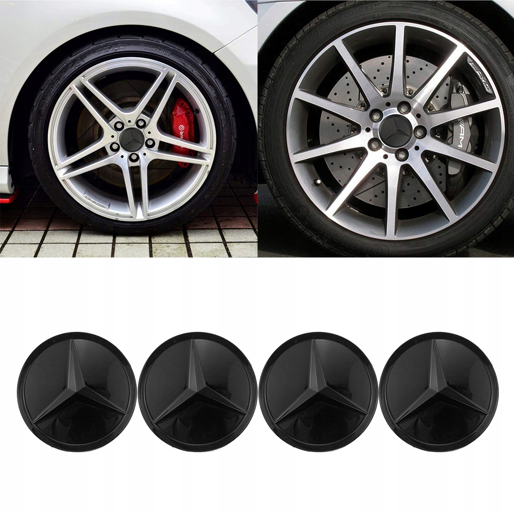 DEKIELEK KAPSEL FELG 75MM MERCEDES KOMPLET 4 SZT - 13827679181 - oficjalne archiwum Allegro