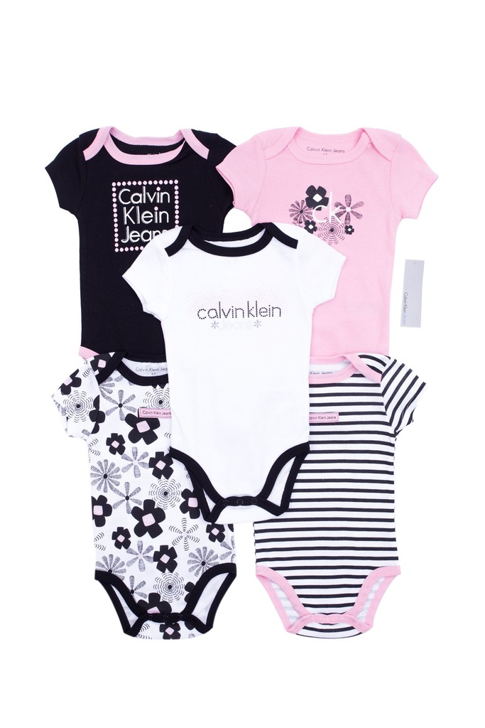 Calvin Klein baby Girls Body 5pack Logo rozm 3-6 M - 7411552631 ...