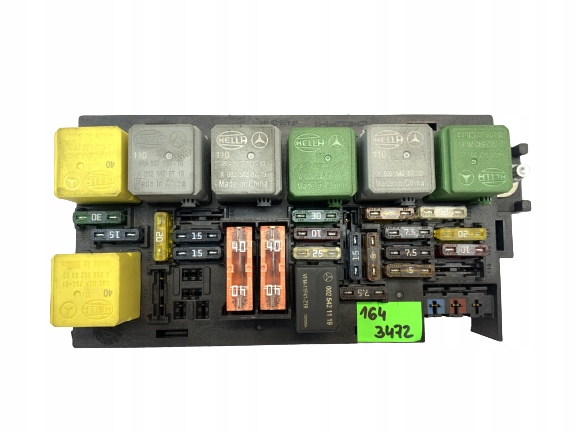 MERCEDES MODUŁ STEROWNIK SKRZYNKA BEZPIECZNIKÓW A1645403472 ...