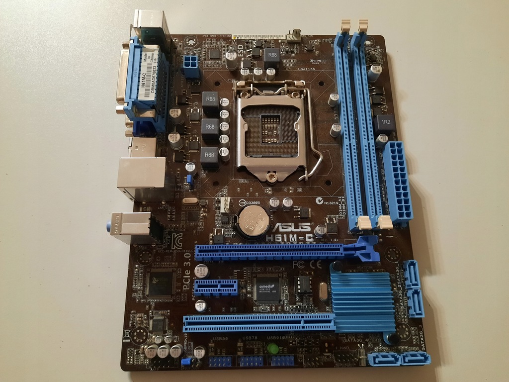 Płyta główna ASUS H61M-C Micro ATX - uszkodzona - 12019350120 ...