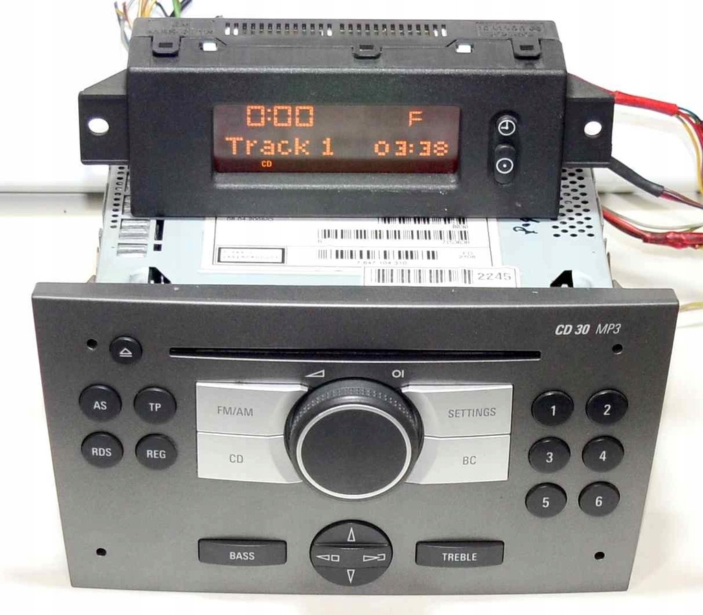 Radio CD30 MP3 Opel MERIVA A CORSA C + wyświetlacz - 12855865704 - oficjalne archiwum Allegro