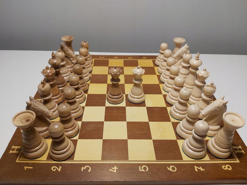 Figury szachowe drewniane CZEREMCHA JESION szachy - 12398961795 ...