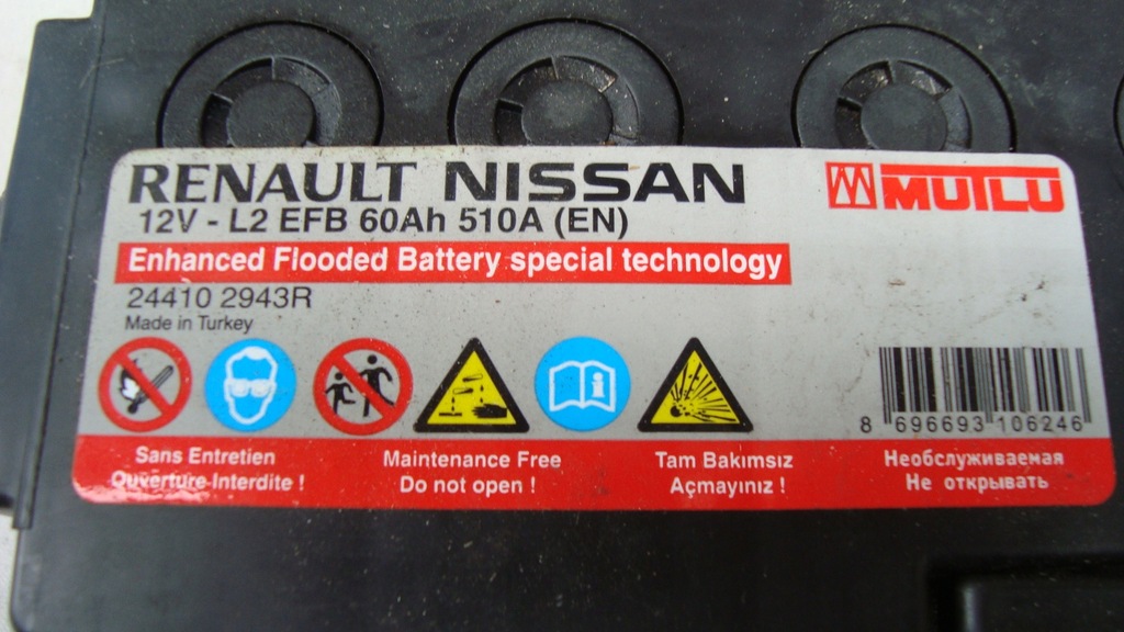 CLIO IV 4 AKUMULATOR 60AH 510A START STOP - 8569416896 - oficjalne ...