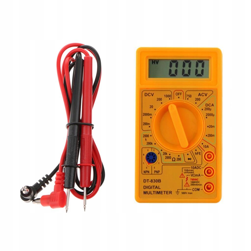 DT830B Multimetr cyfrowy Woltomierz Amperomierz - 12574258628 - oficjalne archiwum Allegro